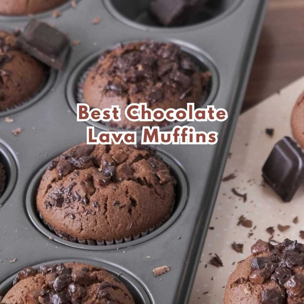Chocolate Lava Cakes in Muffin Tins Recipe – Easy Molten Lava Cake in ...