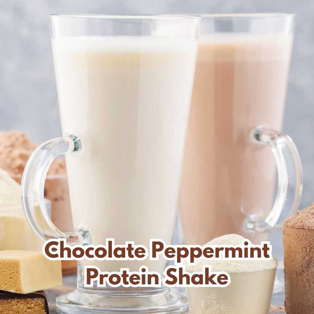 White Chocolate Peppermint Protein Shake No Banana Recipe – High ...